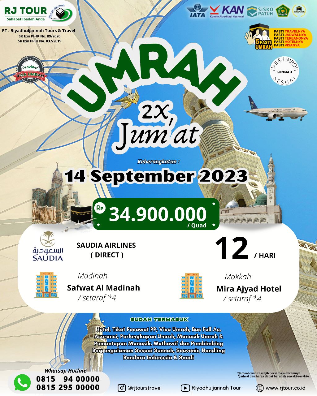 Riyadhuljannah Tours & Travel | Sahabat Ibadah Anda