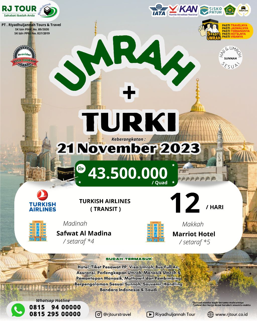 Riyadhuljannah Tours & Travel | Sahabat Ibadah Anda