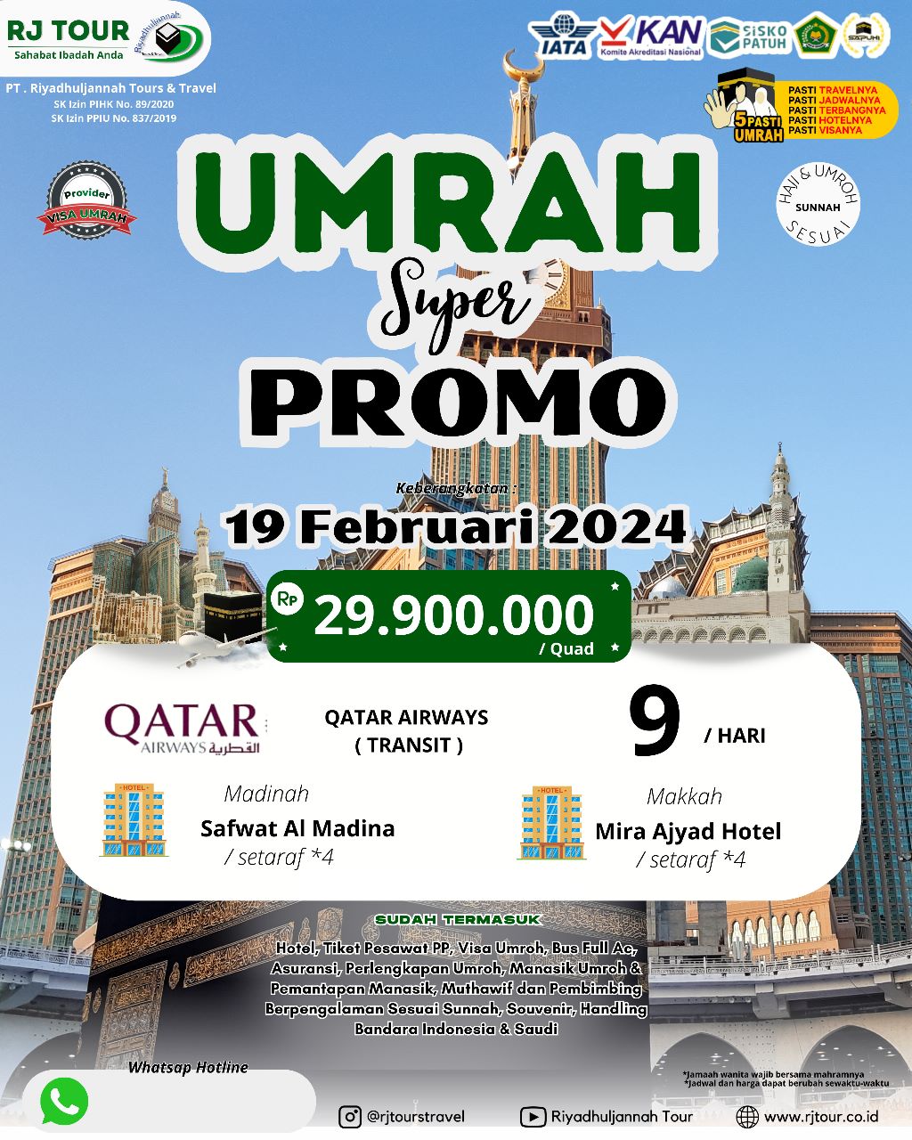 Riyadhuljannah Tours & Travel | Sahabat Ibadah Anda