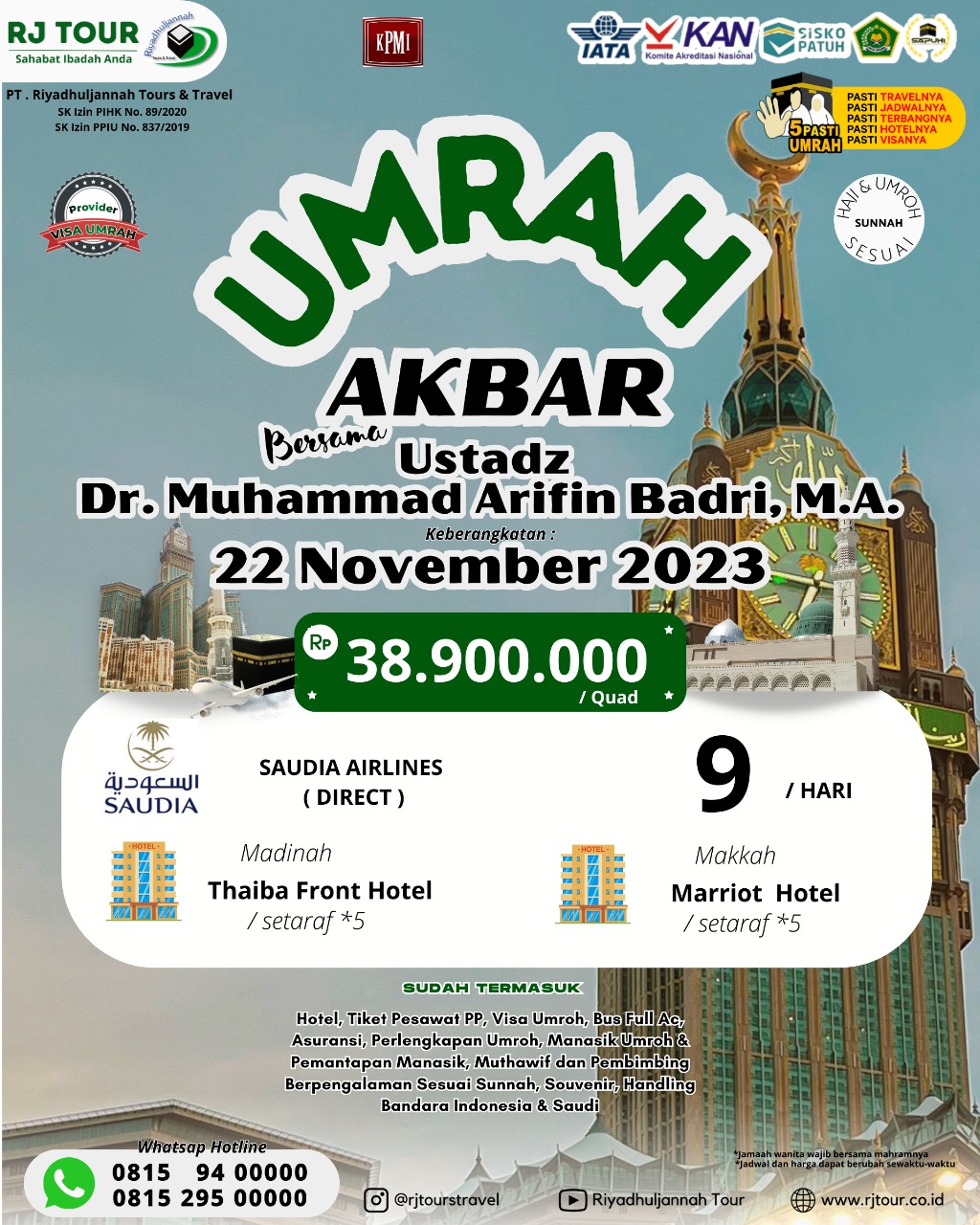 Riyadhuljannah Tours & Travel | Sahabat Ibadah Anda