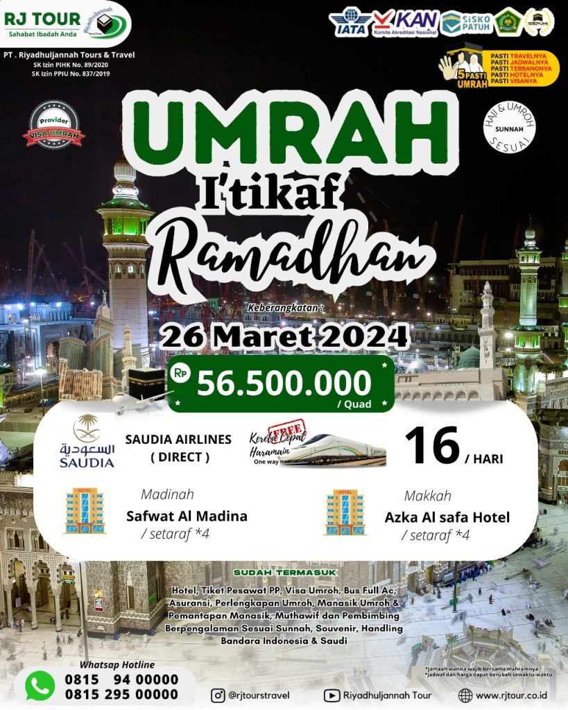Umrah Syawwal - Riyadhuljannah Tours & Travel
