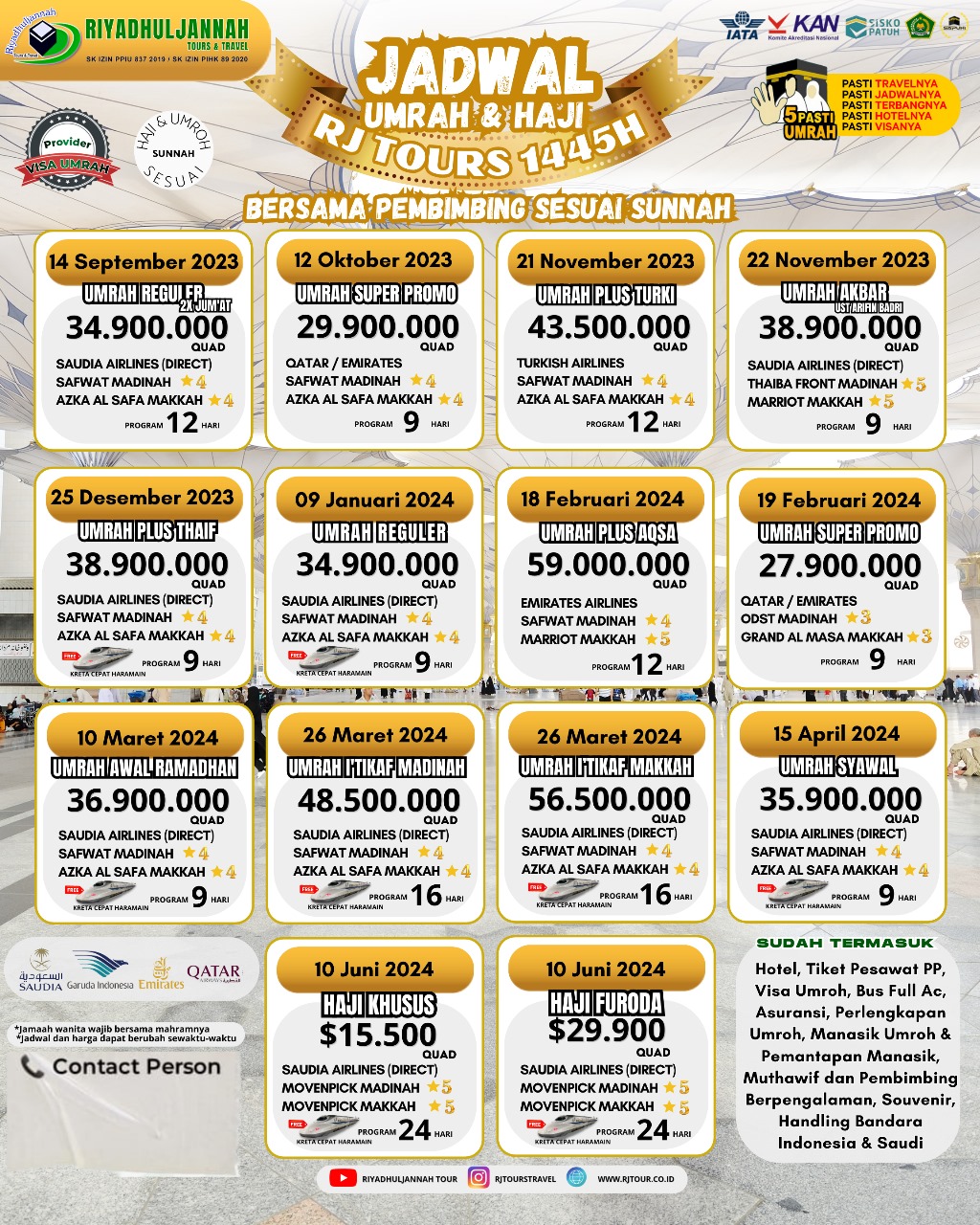 Riyadhuljannah Tours & Travel | Sahabat Ibadah Anda