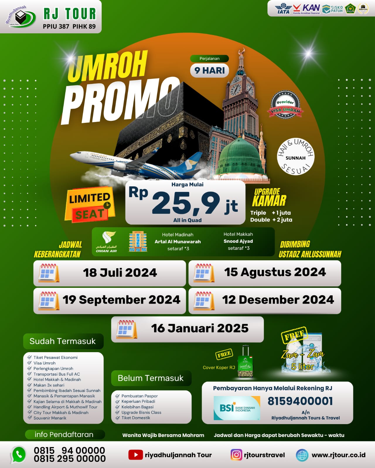 Riyadhuljannah Tours & Travel | Sahabat Ibadah Anda