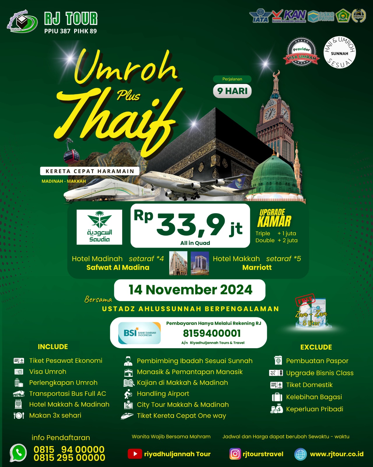 Riyadhuljannah Tours & Travel | Sahabat Ibadah Anda